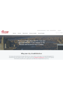 CDP-ICLEI Unified Reporting Platform - America Latina